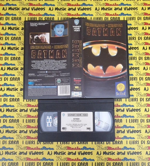 1989 VHS BATMAN Jack Nicholson Michael Keaton Warner Gli Shields (F143) £4.21 - PicClick UK
