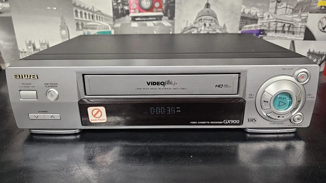 AIWA HV-GX900K SLOW Play VHS HQ Video Cassette Recorder / VCR No Remote ...