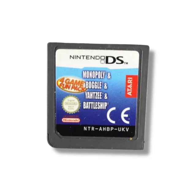 4 GAME FUN Pack: Monopoly, Boggle, Yahtzee & Battleship - DS ...