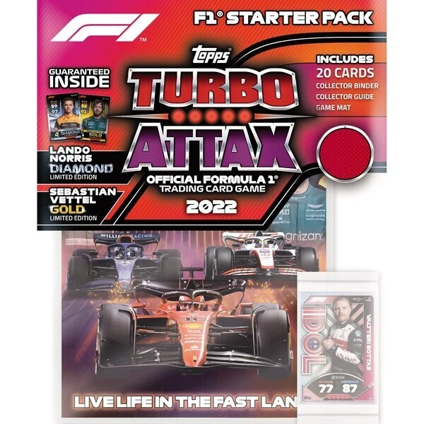 TOPPS TURBO ATTAX Formula 1 F1 Starter Pack 2022 TCG Brand New And ...