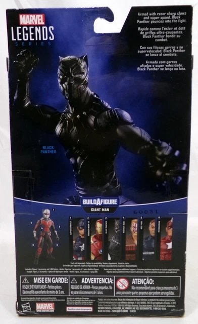 MARVEL LEGENDS GIANT Man Civil War Black Panther Figura 6" Hasbro 2015 ...