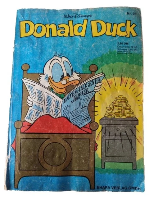 DONALD DUCK COMIC Nr. 90 Walt Disney Ehapa Verlag Lustiges Taschenbuch ...