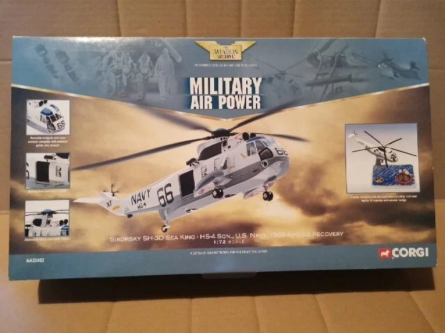 CORGI 1/72 SIKORSKY SH-3D Sea King-HS-4 SQN US Navy Apollo Recovery ... CORGI 1/72 SIKORSKY SH-3D Sea King-HS-4 SQN US Navy Apollo Recovery ...