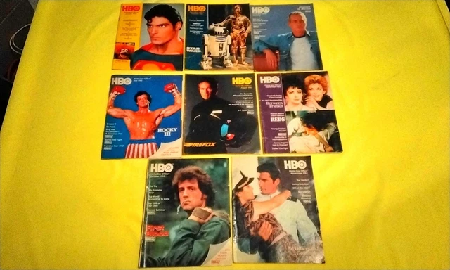 1983 HBO GUIDE ~ 8 Issues ~ Vintage TV Cable Guide Magazine $26.00 ...