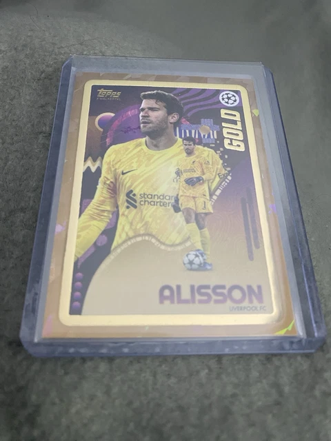 TOPPS GOLD 24/25 UCC Alison Becker Liverpool Gold £16.30 - PicClick UK