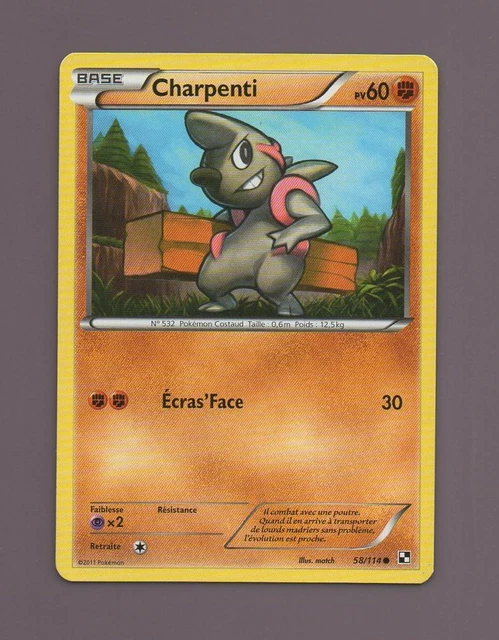 POKEMON N°58/114 - Timburr - PV60 (876 EUR 8,06 - PicClick IT