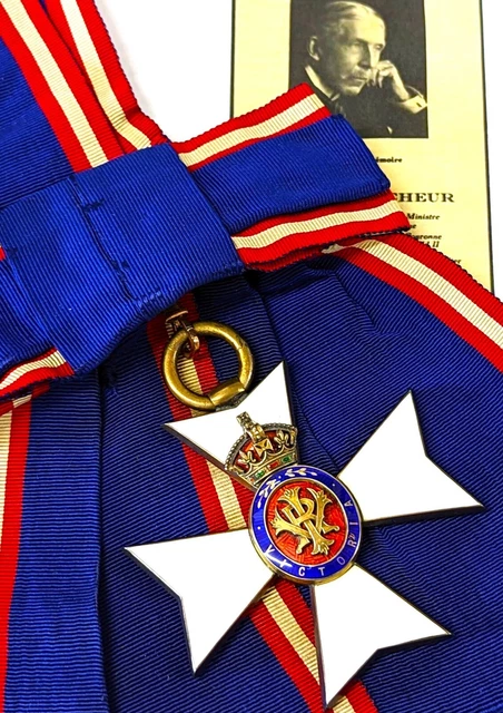 RARE WW1 THE Royal Victorian Order Grand Cross GCVO Belgium Baron ...