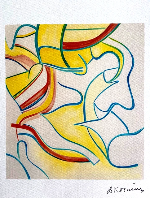 WILLEM DE KOONING Guggenheim 1982(Jackson Pollock Jasper Johns Wayne ...