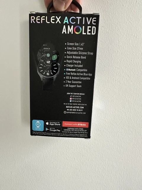 REFLEX ACTIVE AMOLED GPS Calling Smart Watch Pre-loaded Maps £65.00 - PicClick UK