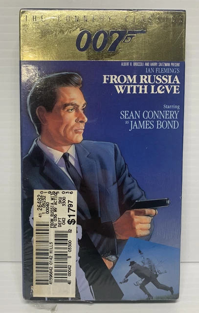 FROM RUSSIA WITH Love VHS Tape 1963 007 James Bond Sean Connery, New ...