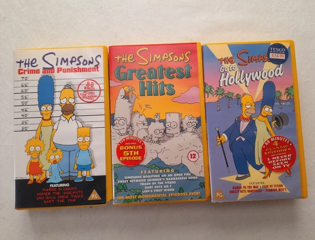 THE SIMPSONS COLLECTION VHS X 3 Classics Bundle Go To Hollywood ...