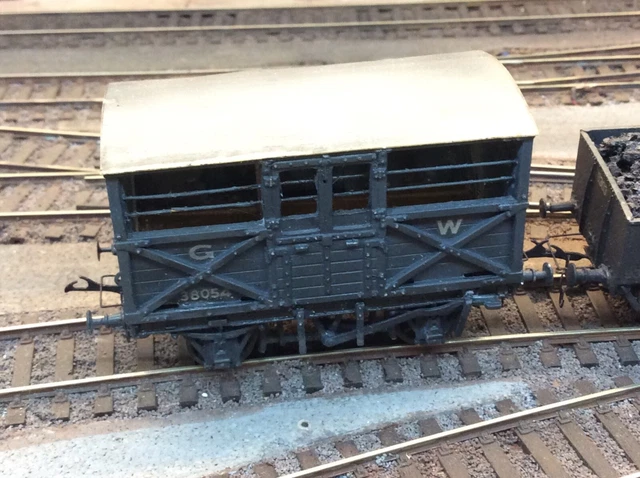 GWR KIT BUILT Modified Rtr Cattle Wagon Coal Wagon Conflat & Container ...