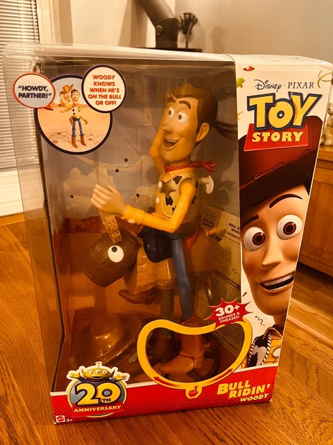 BULL RIDIN' WOODY Disney Toy Story 20Th Anniversary Rare - Pixar ...