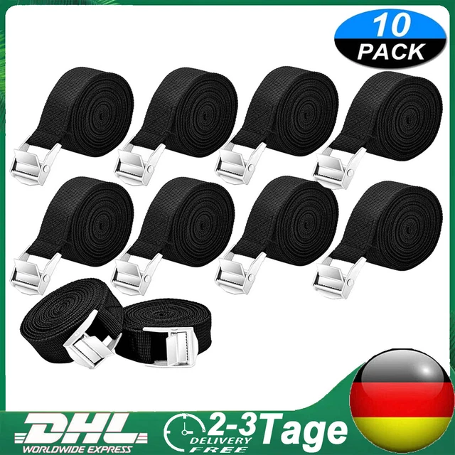 250KG SPANNGURTE KLEMMSCHLOSS Befestigungsriemen Zurrgurte Spanngurt ...