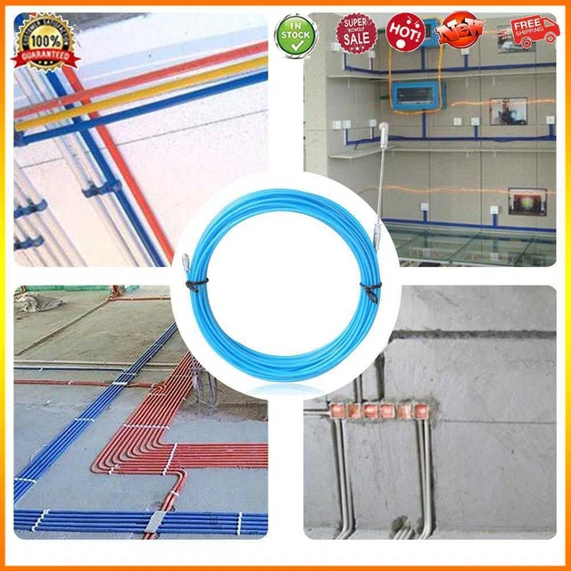 ELECTRICIAN CONDUIT DUCTING Cable Puller Wheel Pushing Rope Line Clip ...