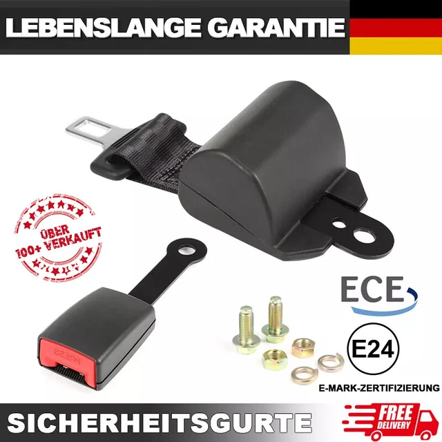ORIGINAL VW SICHERHEITSGURT Beckengurt 2 Punkt Stat MULTIVAN BUS T5 ...