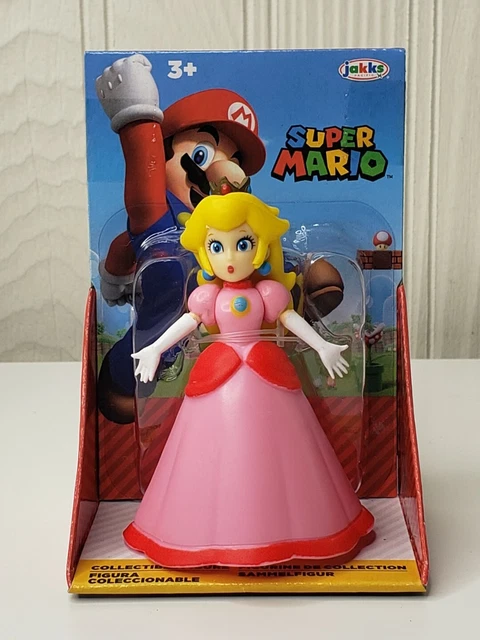 FIGURINE DE COLLECTION Nintendo Super Mario Princess Peach 2,5" Jakks 2022 Jouet EUR 16,97 ...