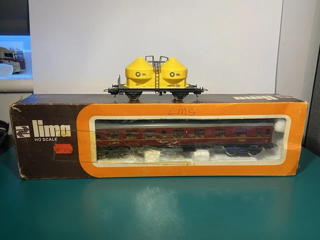 HO LIMA LMS 3rd-class Coach Continental Coupling with HO Lima Cement ...