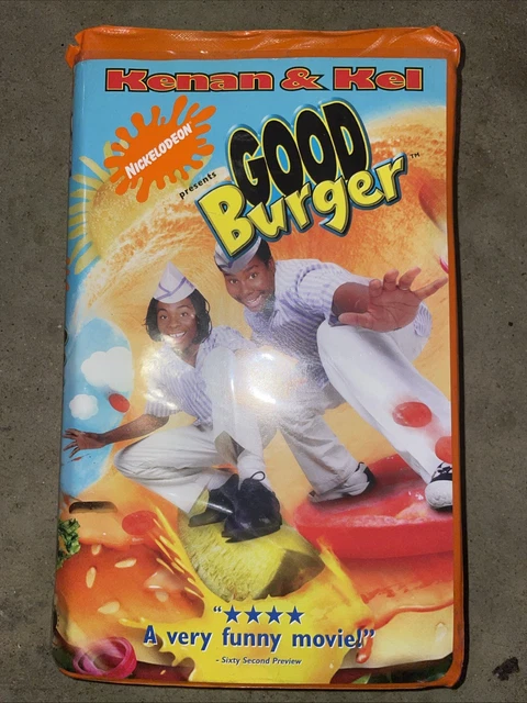 GOOD BURGER KENAN & Kel Nickelodeon Orange Clamshell VHS RARE Nostalgia ...