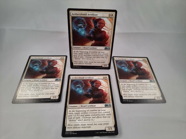 AETHERSHIELD ARTIFICER PLAYSET. MTG, Uncommon Creature. VG/NM £3.49 - PicClick UK