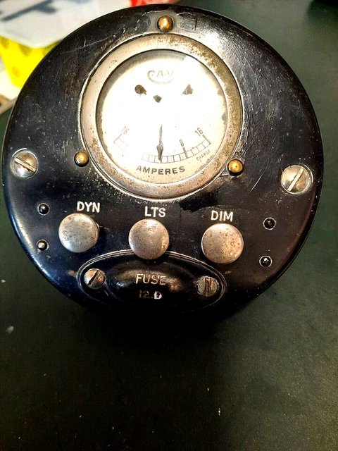 RARE AUSTIN 7 Seven C.a.v Ignition/Light Dashboard Switch Assembly £350 ...