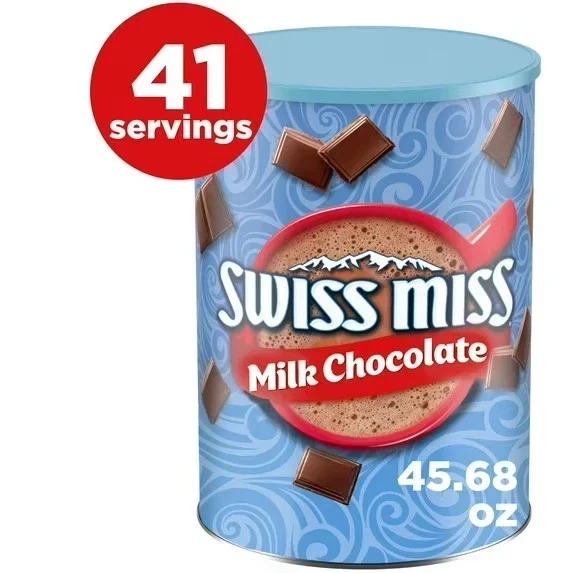 SWISS MISS MILK Chocolate Flavored Hot Cocoa Mix, 45.68 oz. Canister £3 ...