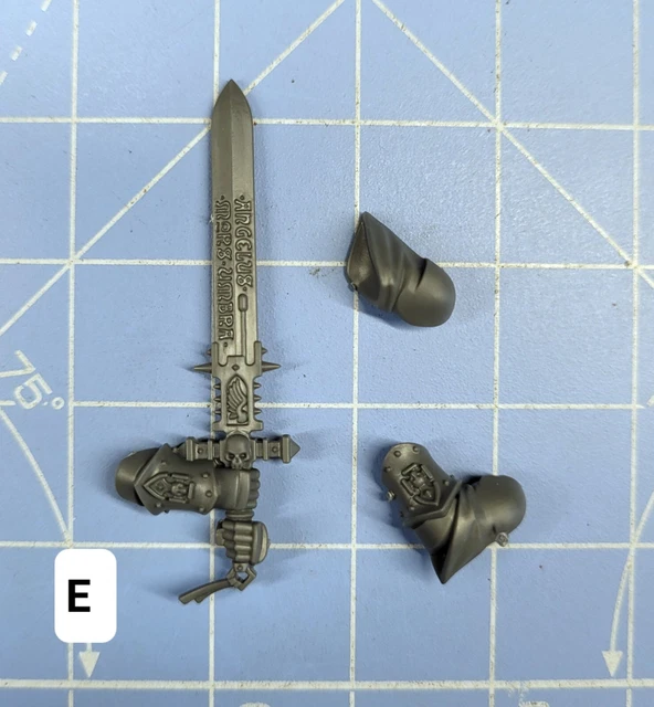 WARHAMMER 40K DARK Angels Inner Circle Companions Calibanite Greatsword ...