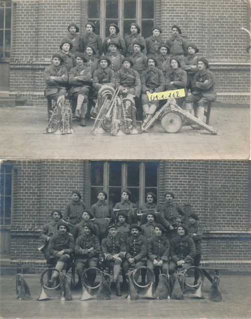 2 BRASS BAND photos of 21.BCP hunters on foot in MEMEL Ostpreussen ...