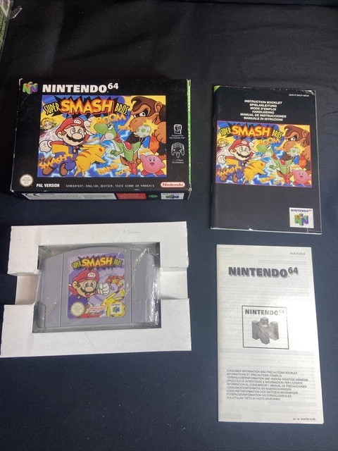 SUPER SMASH BROS - Nintendo 64 - Complet - PAL - Très Bon État - 100% ...