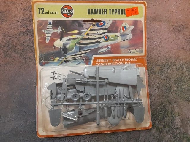AIRFIX HAWKER TYPHOON 1:72 Scale Series 1 On Board Hanger Vintage Kit £ ...