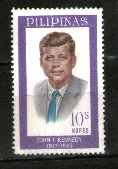 STEMP/TIMBRE DE PHILIPPINE JFK John F. Kennedy 1965 Neuf * En Très Bon ...