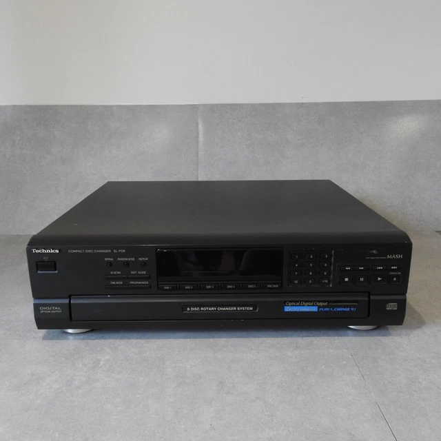 TECHNICS SL-PD6 CD Player Carousel 5 Disc Multi CD Changer HiFi Optical ...