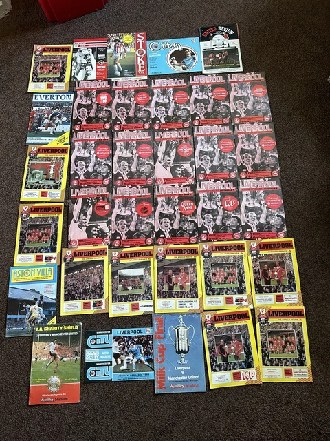 LIVERPOOL FC FOOTBALL Programmes 1981 VGC Sports Memorabilia Vintage ...