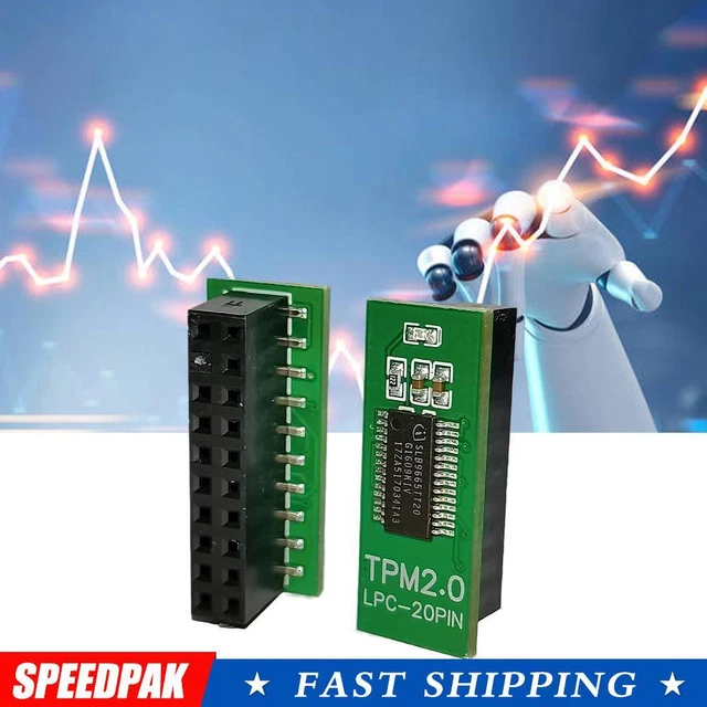 TPM2.0 20-PIN TPM Module LPC TPM 2.0 Trusted Platforms H2R9 Authentic ...