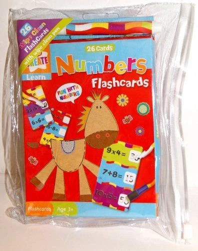 KIDS NUMBER FLASH Card Educational Children Resource Fun Learning Math ...