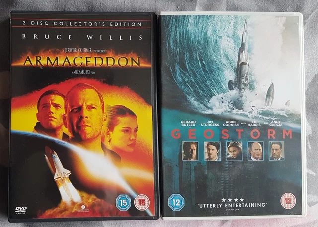 GEOSTORM - GERARD Butler + Jim Sturgess + ARMAGEDDON - Bruce Willis ...