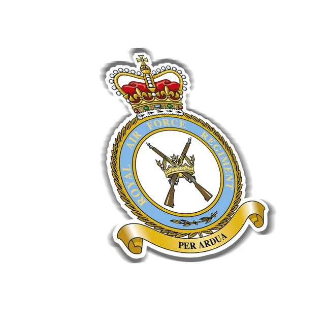 RAF REGIMENT CREST STICKER - ROYAL AIR FORCE - Per Ardua £2.49 ...