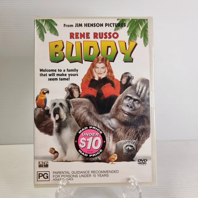 BUDDY DVD, 1997, PAL Region 4, Rene Russo, Robbie Coltrane, Brand New ...