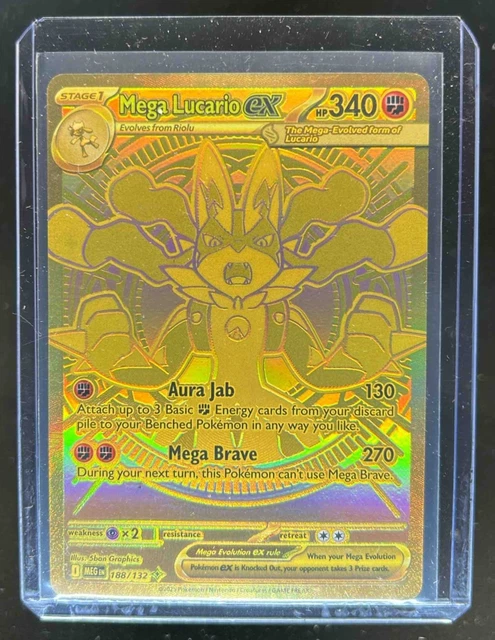2025 POKEMON MEGA Evolution MEG EN Lucario ex Hyper Rare #188/132 £0.74 ...
