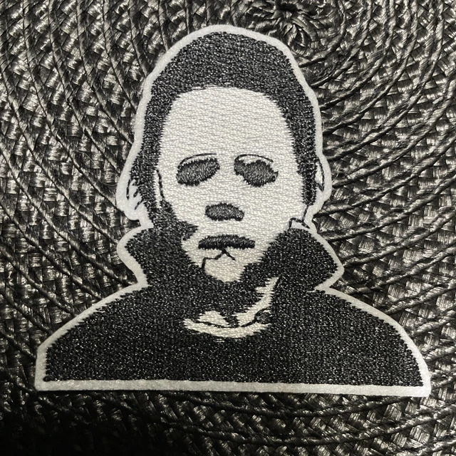 MICHAEL MYERS HALLOWEEN Horror Movie Character Face Embroidered Iron On ...