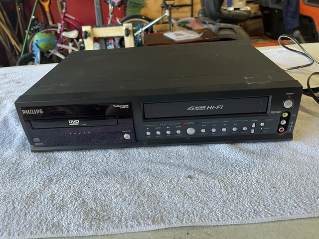 PHILIPS VCR VHS DVD Combo Player Recorder DV910VHS Tested & Working £36 ...