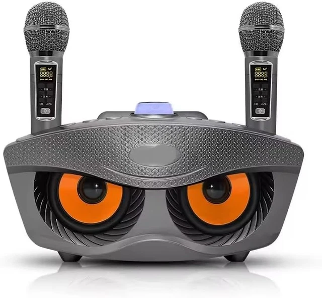 OMANA PORTABLE KARAOKE Machine 30W Wireless Bluetooth Dual Mic Party ...
