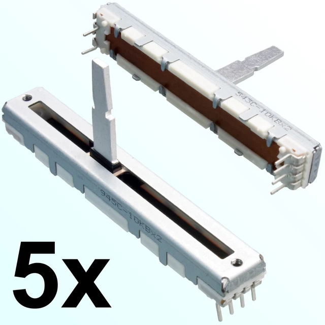 ALPS 5PCS 10K slide potentiometer pot RS45112 b10K linear dual pot ...