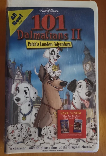 Disneys 101 Dalmatians Ii Patchs London Adventure Vhs Video Tape 0514