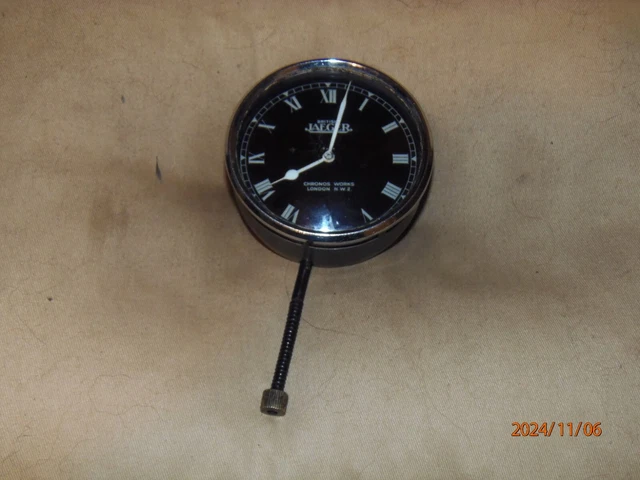 VINTAGE JAEGER CAR clock, Jaeger Chronos Works, 8-day, Pre-war, working ...