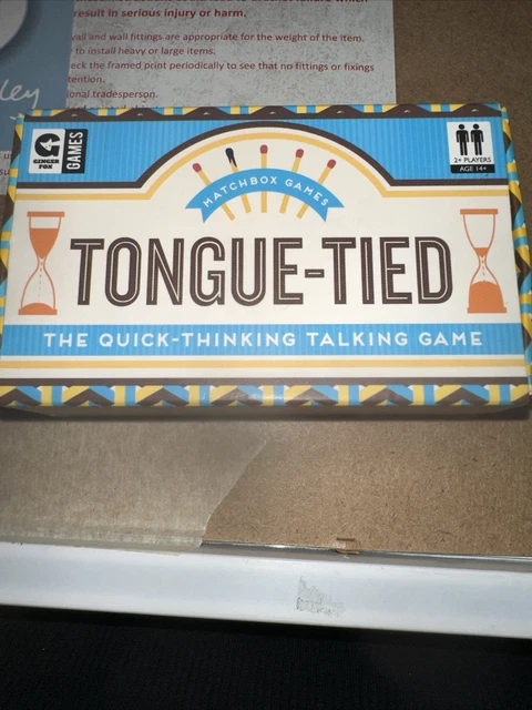 MATCHBOX GAMES TONGUE Tied Quick Thinking Talking Card Game £5.00 ...