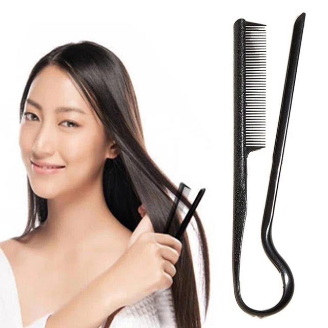 DIY SALON HAIRCUT Tool V Type Straightening Comb Anti-static Hair Brush ...