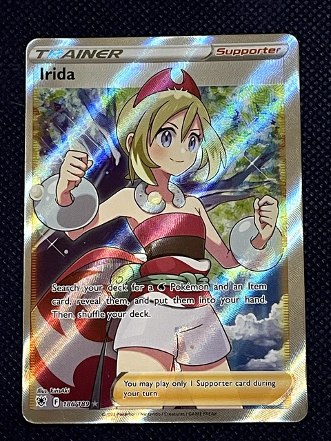 POKEMON IRIDA 186/189 Astral Radiance Full Art Ultra Rare Trainer Holo ...