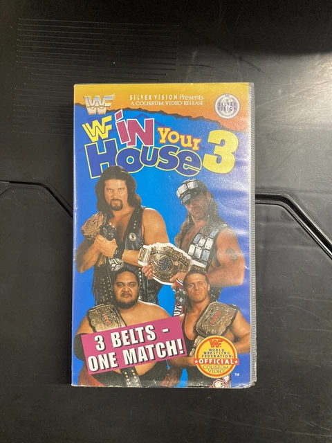*RARE* WWF IN Your House 3 Vhs Shawn Michaels Hbk Yokozuna Diesel Owen ...