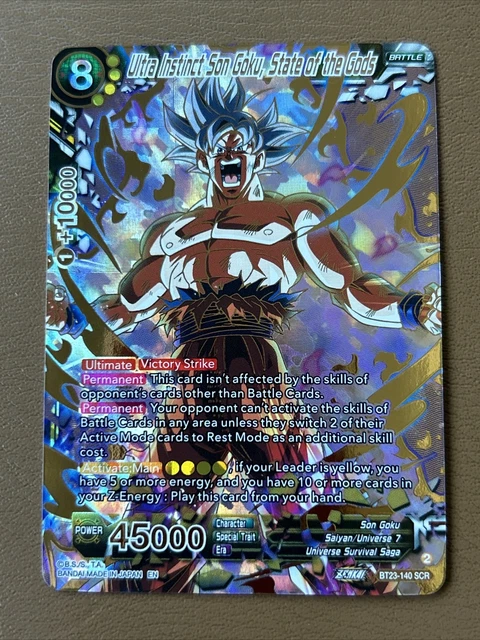 DRAGON BALL SUPER GOKU ULTRA INSTINCT SON GOKU STATE OF THE GODS SCR ...